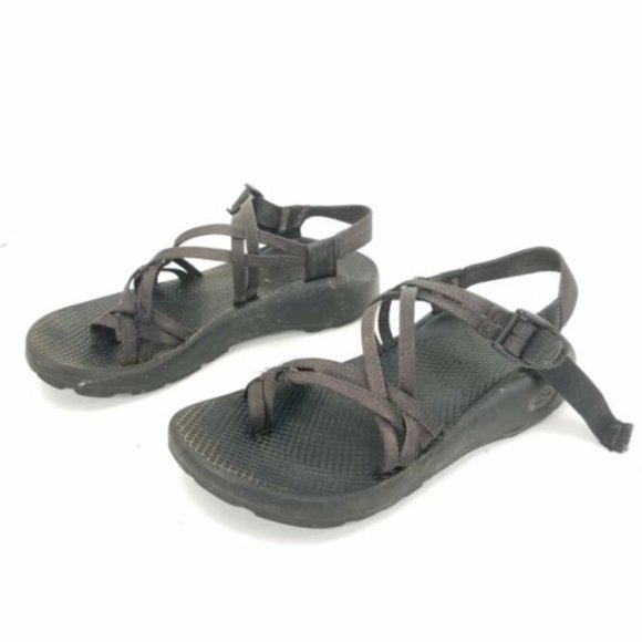 Chaco | Shoes | Chaco Double Strap Black Shoes Z Strappy Sport Sandals Water Hiking Wear Size 9 ...